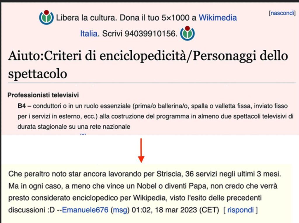 L'"informazione libera" di Wikipedia in italiano - Marco Camisani Calzolari